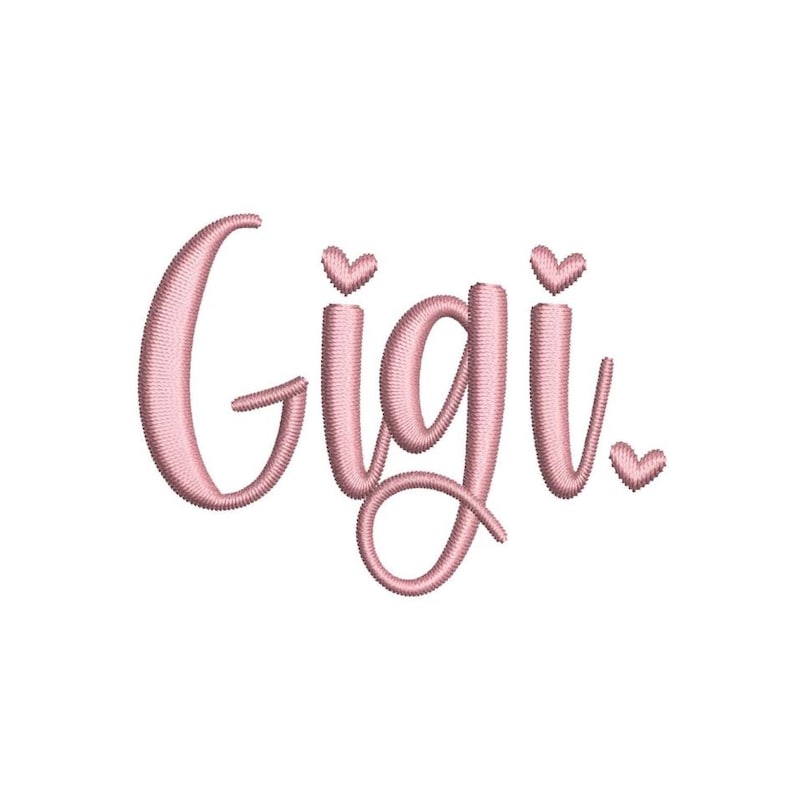 Gigi With Hearts Woman Machine Embroidery Design for Embroidery ...