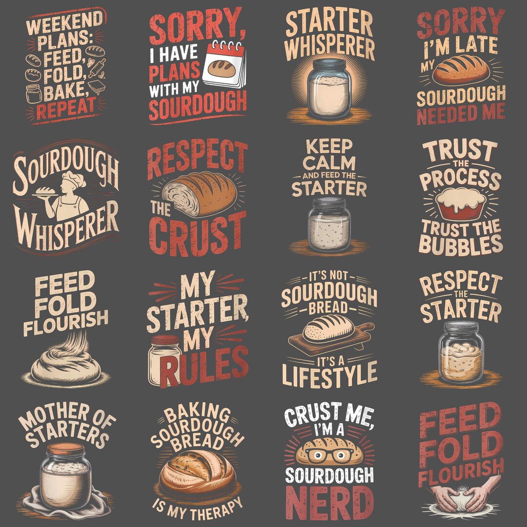 Sourdough Starter PNG, Bread Baker Loaf Baking Bakery Clipart, Funny ...