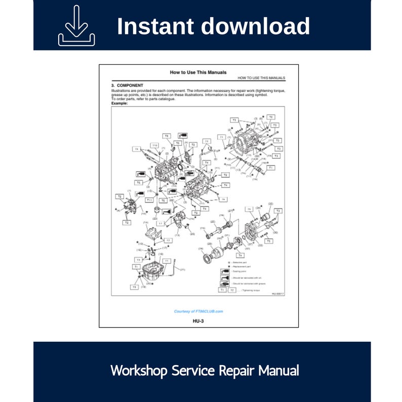 Suzuki Grand Vitara FT GT Model Years 1998 to 2005 Workshop Repair ...