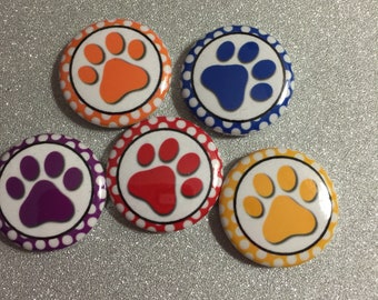 Paw Print Buttons - Etsy