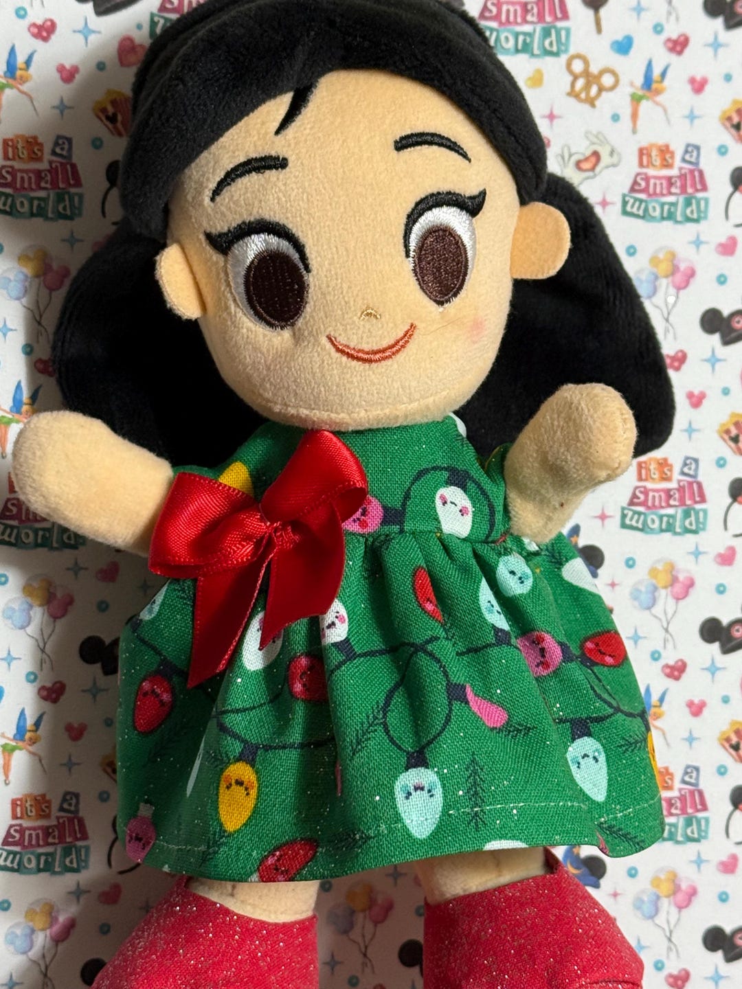 Pixie Dusted Very Merry Christmas Lights Cutie Doll Dress Fits Nuimos ...