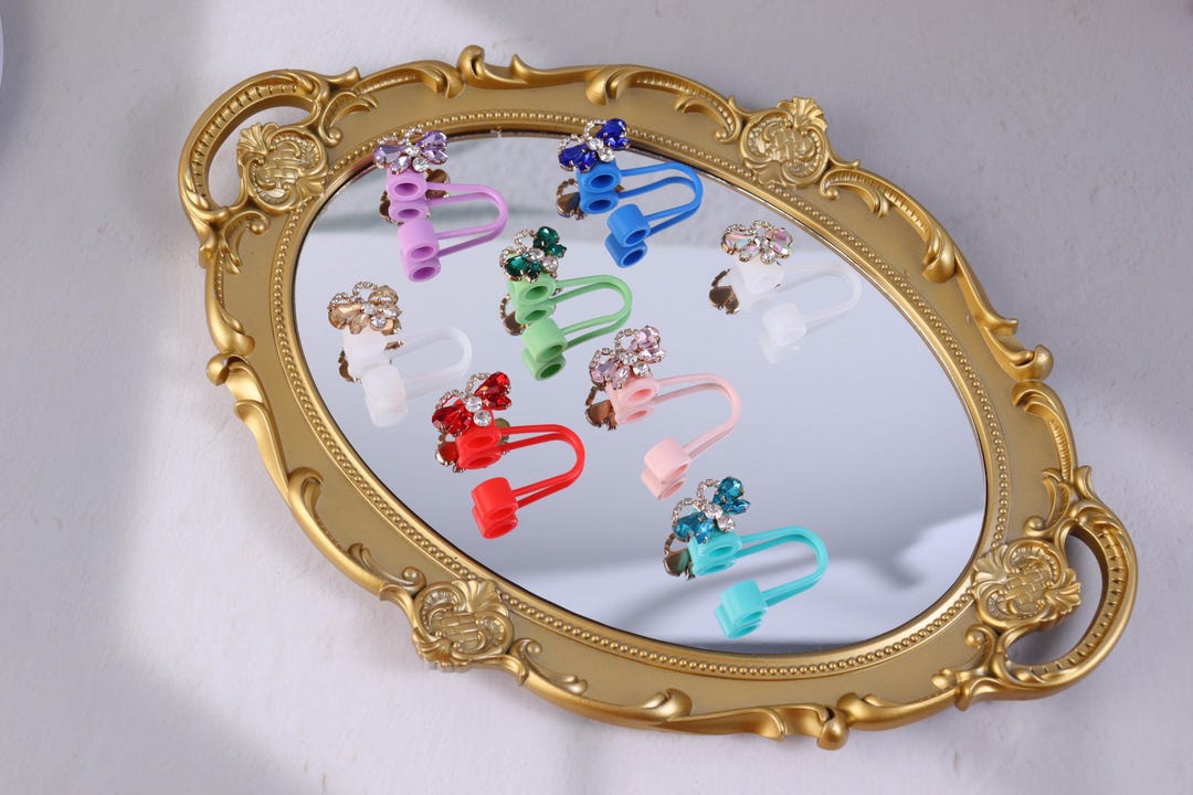 Handmade Straw Cover, Super Shiny and Colorful Crystal Straw Cover ...