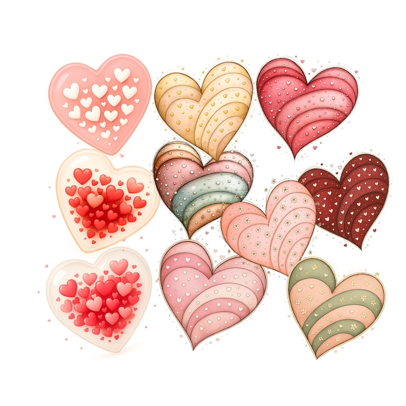 Valentine’s Day Clipart, Love Graphics, Whimsical Animals & Heart ...