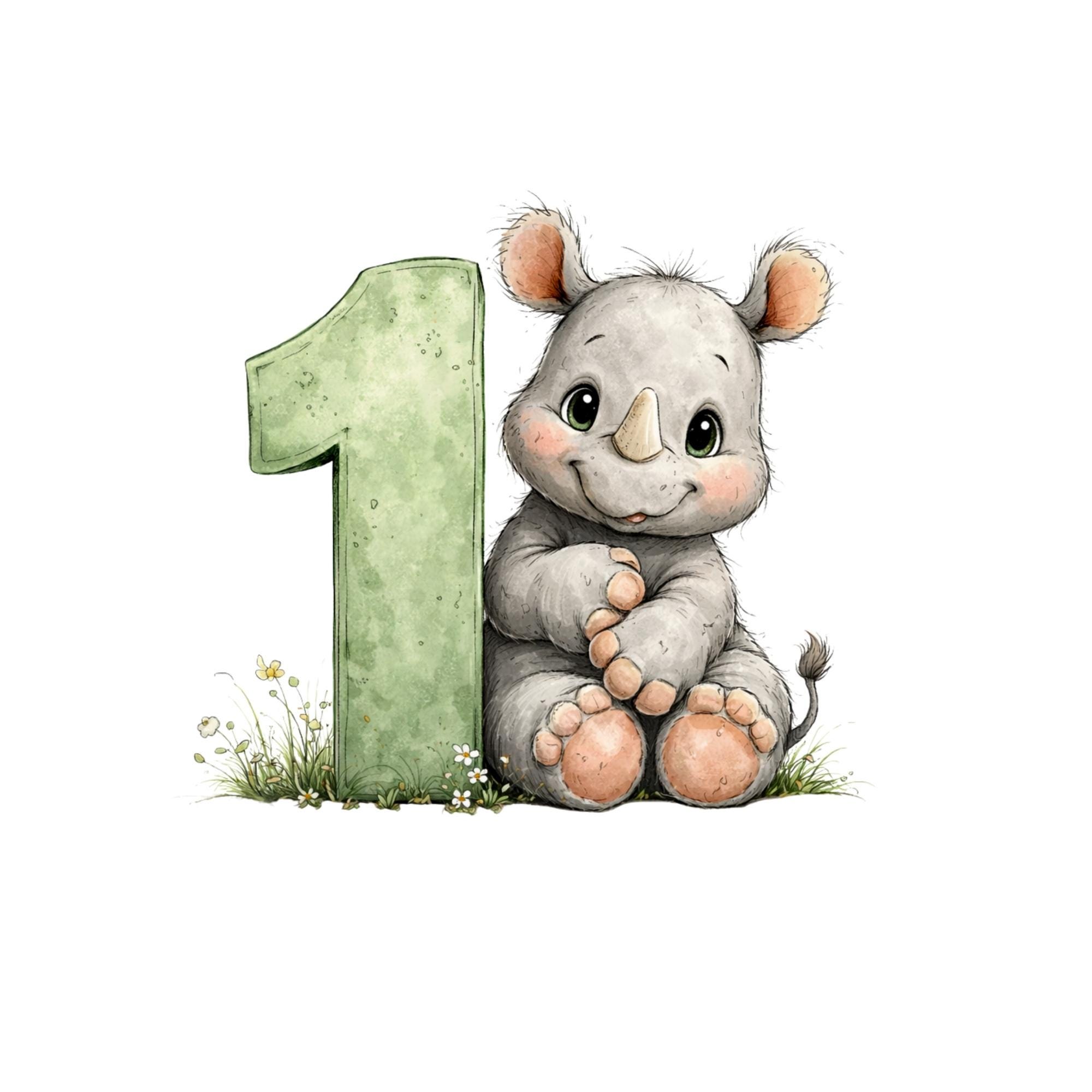 Safari Numbers Clipart PNG, Jungle Animals Numbers 0-9, Cute Baby ...