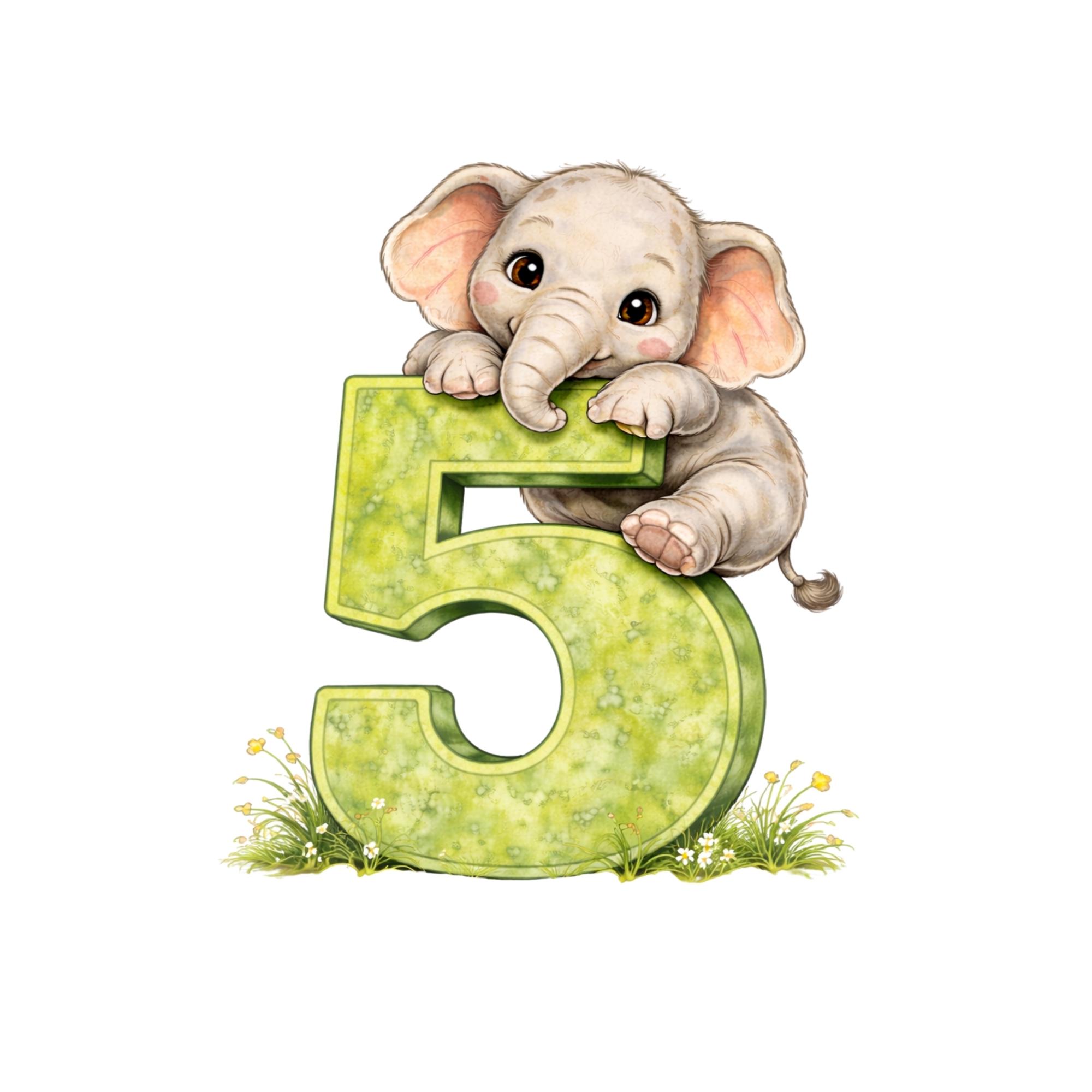 Safari Numbers Clipart PNG, Jungle Animals Numbers 0-9, Cute Baby ...