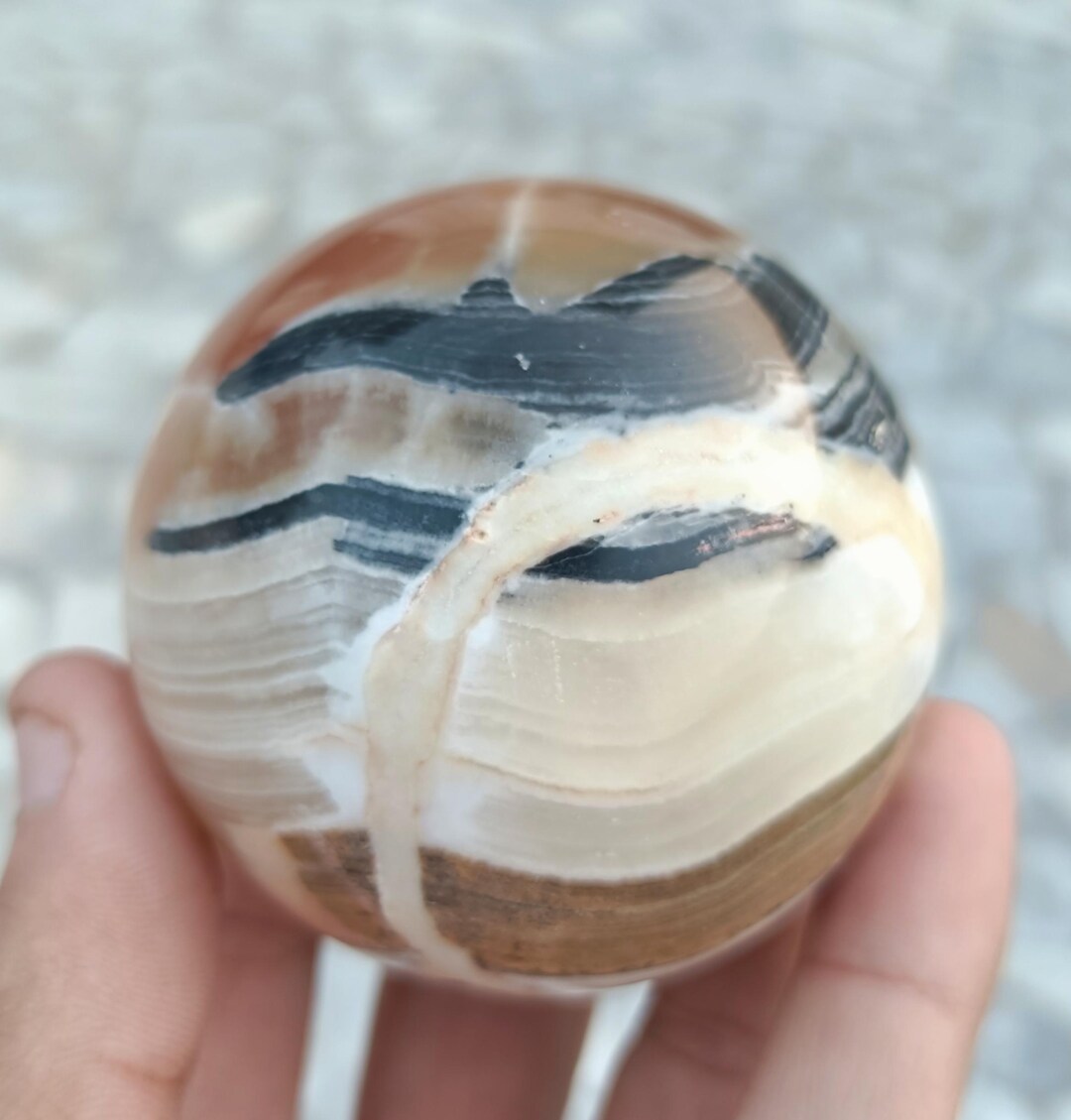 78 Gm Honey Calcite Sphere From Pakistan - Etsy