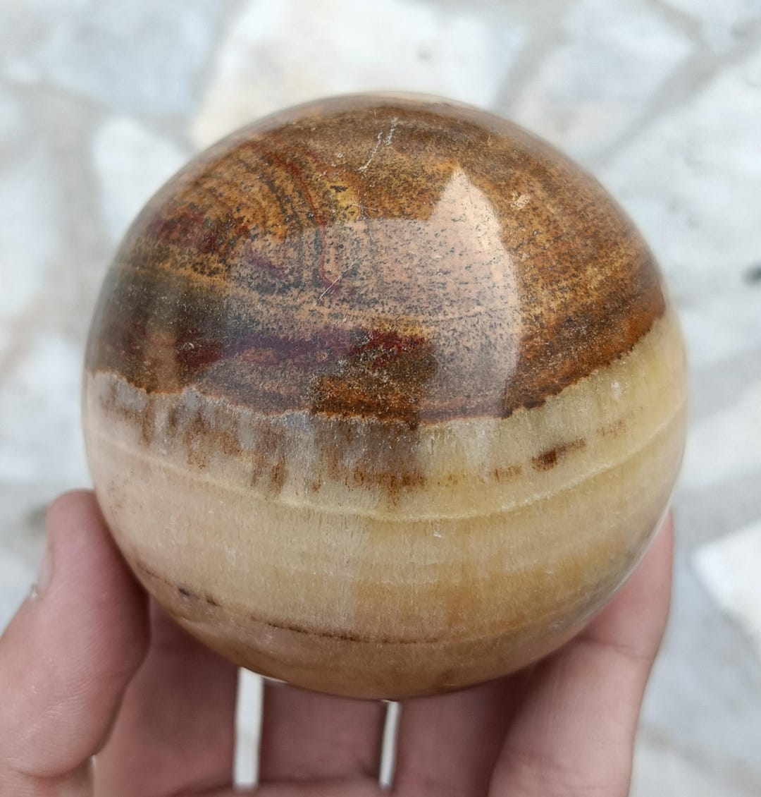 568 Gm Honey Calcite Sphere From Pakistan - Etsy