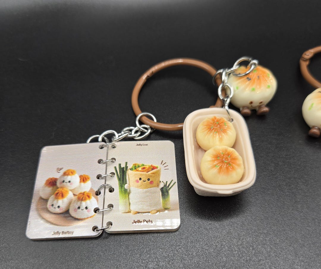 Adorable Dumpling Acrylic Keychain- Menu Opens! - Etsy