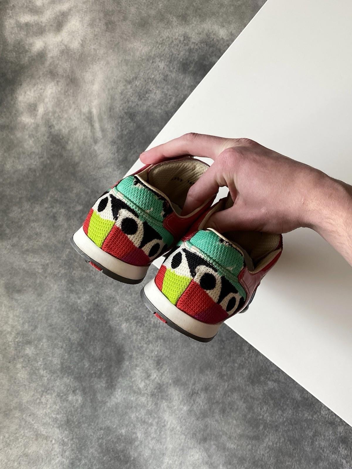 2000ʼs Prada Sport Painted Color Textile Women Sneaker Vintage US8 - Etsy