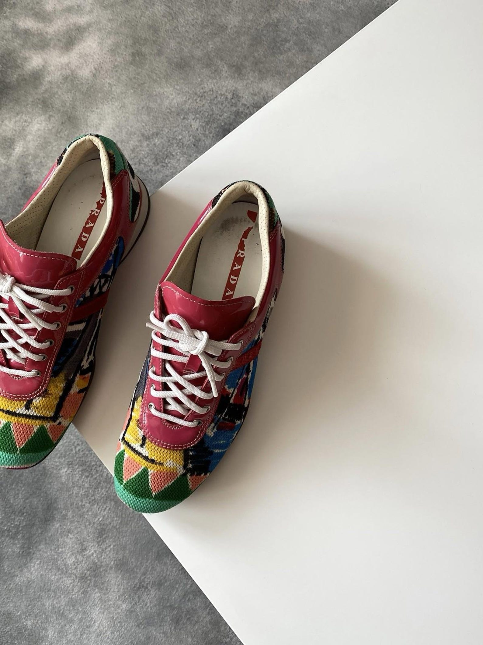2000ʼs Prada Sport Painted Color Textile Women Sneaker Vintage US8 - Etsy