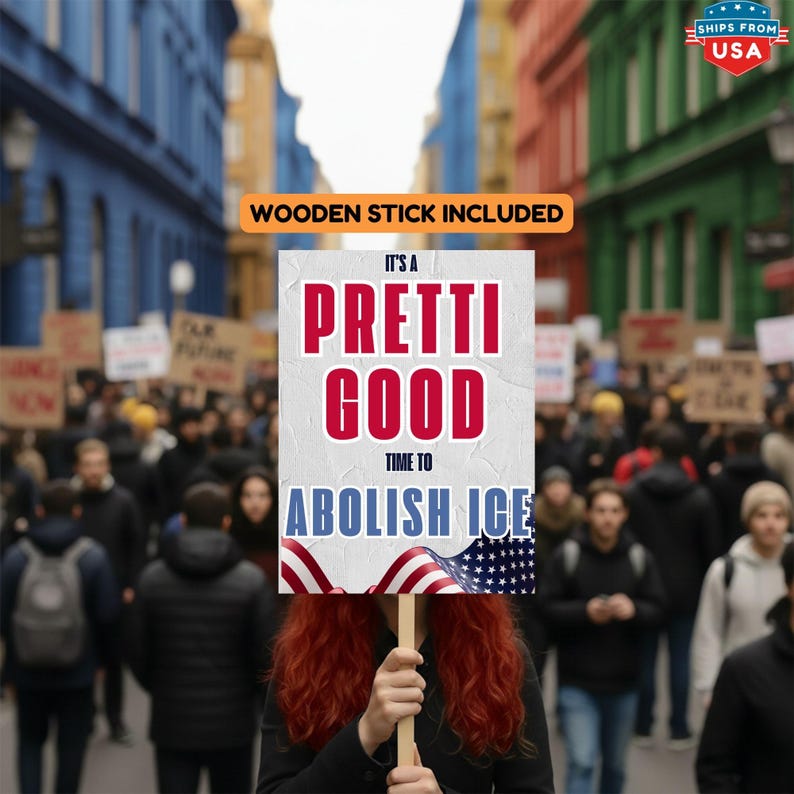 Abolish ICE Protest Sign,anti ICE Social Justice Placard, Political ...