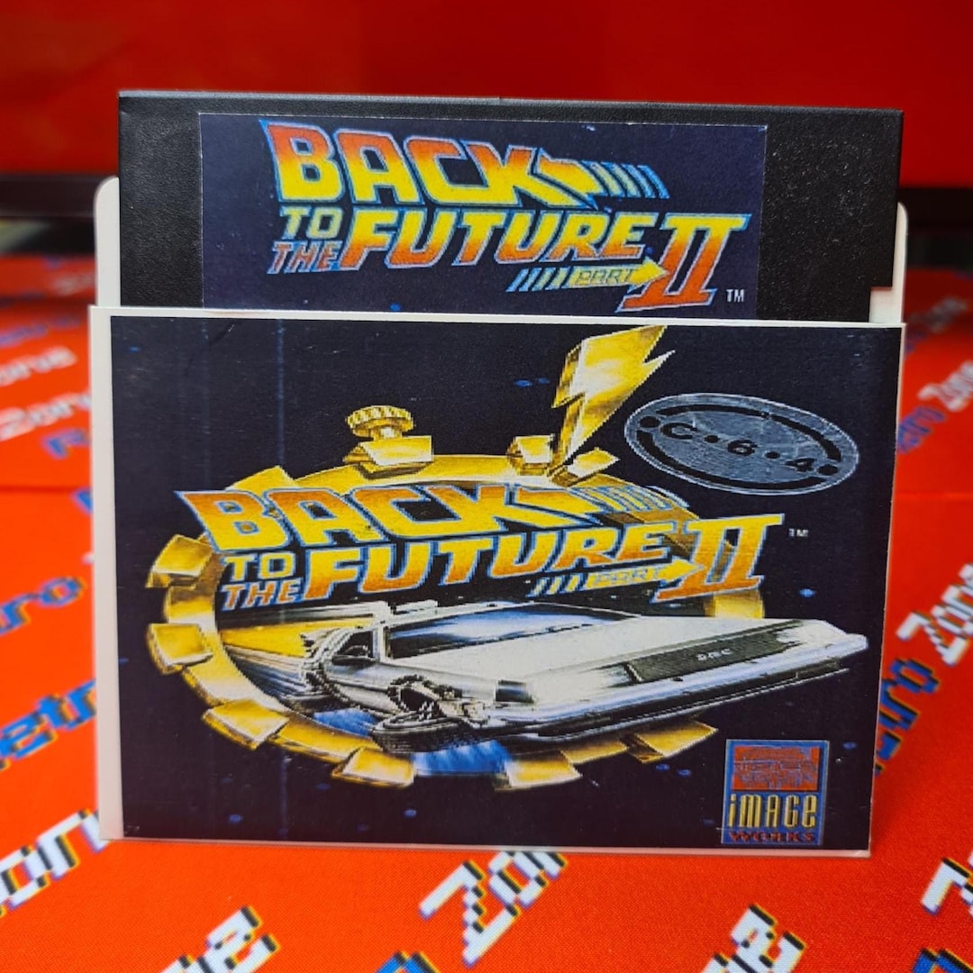 Vintage Back to the Future II Game Floppy Disk 5.25 Commodore 64 Retro ...