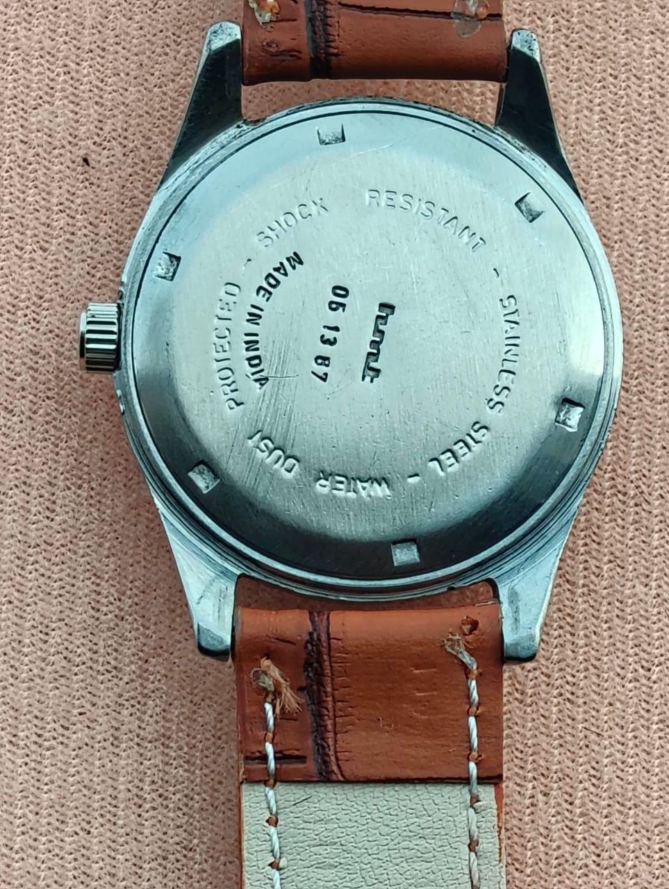 Vintage HMT Pilot Mechanical Hand Winding Yellow Dial 17jewels Men's ...