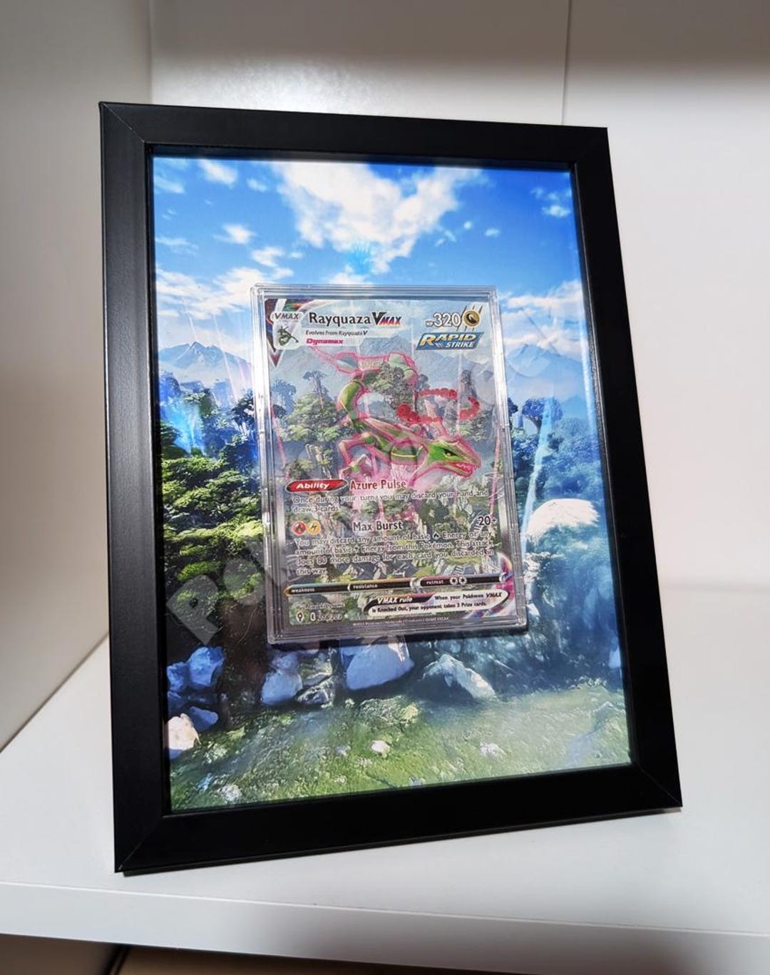 Rayquaza Vmax Evolving Skies Extended Pokemon Frame (UV Protection) - Etsy
