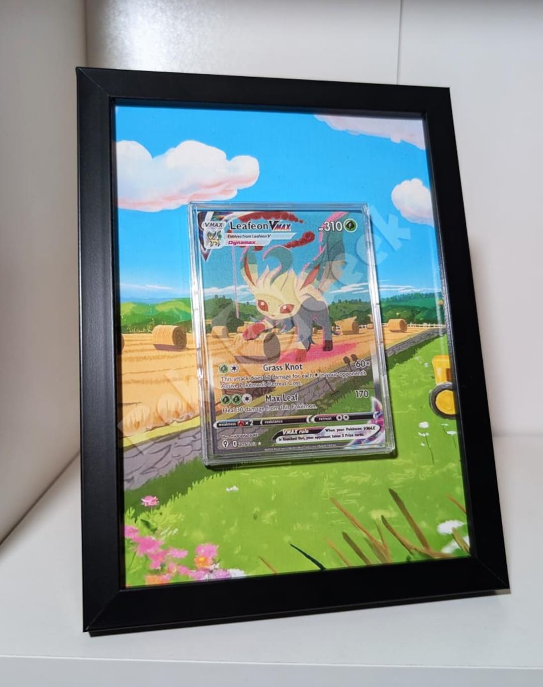 Leafeon Vmax Evolving Skies Extended Pokemon Frame (UV Protection) - Etsy