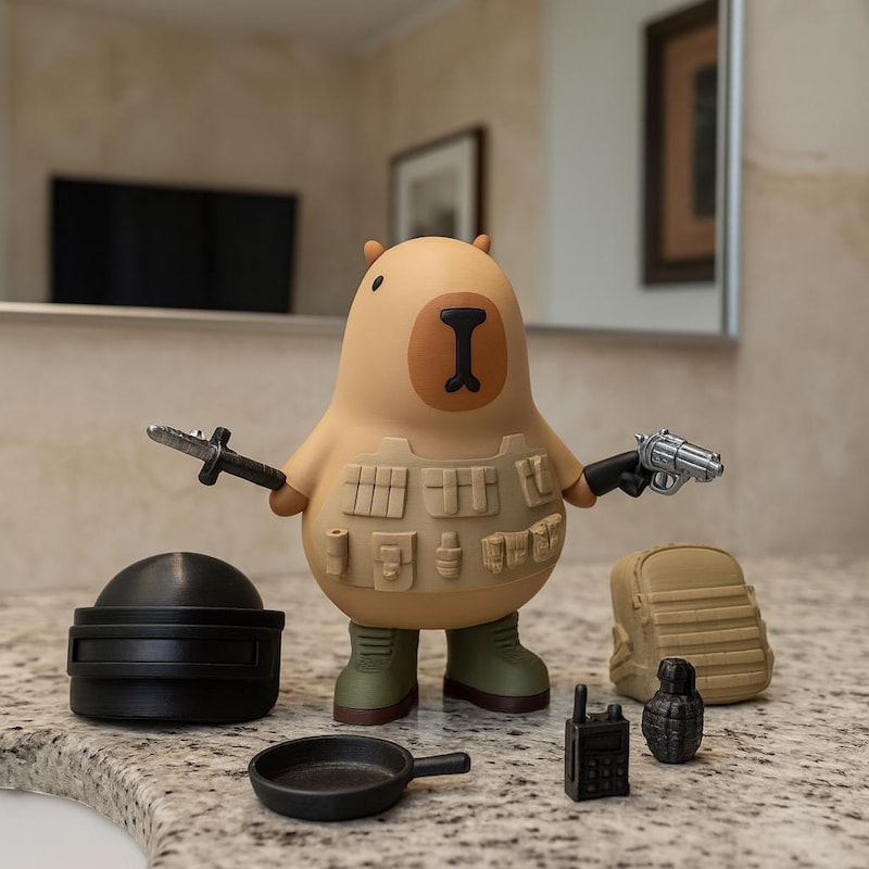 Capybara Iron Man - Etsy