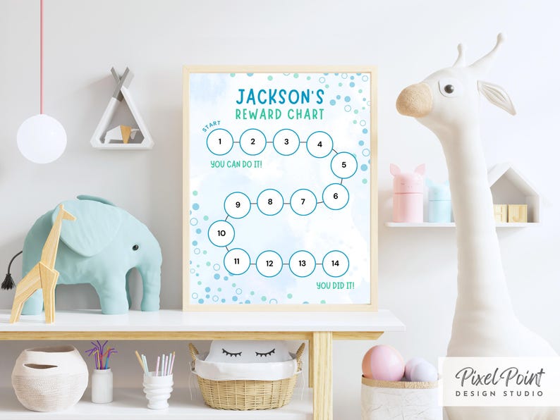 Editable Kids Reward Chart: Circle Tracker (digital Download) - Etsy
