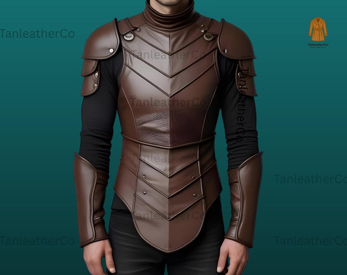 Full Cowboy Protective Leather Armor Outfit - Handmade Cosplay & Stunt ...