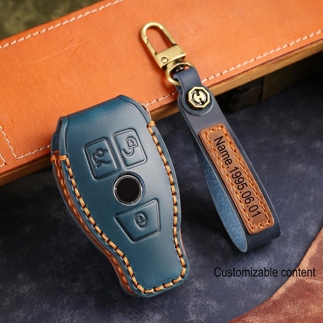 Personalized Handsewn High Quality Cowhide Leather Car Key Fob Cover ...