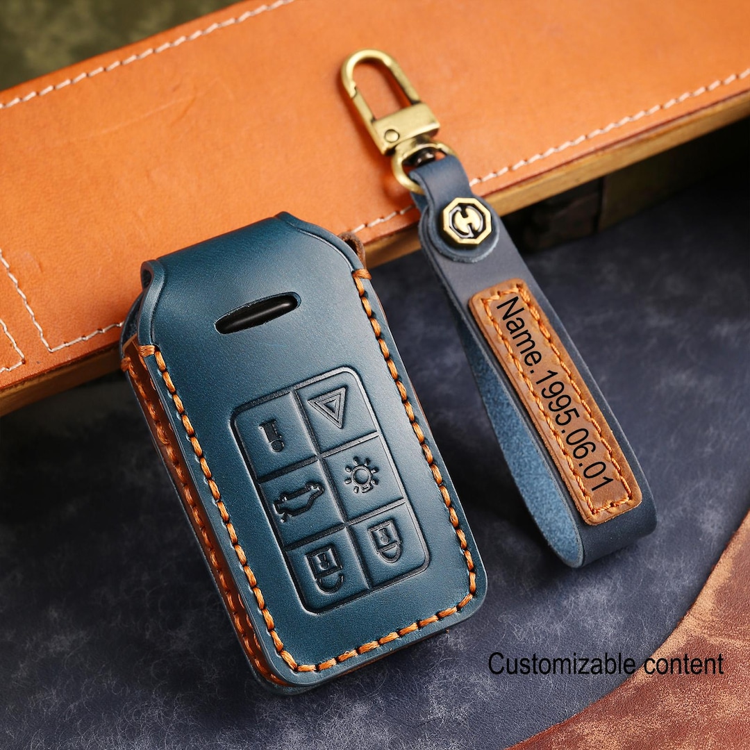 Personalized Handtailor High Quality Cowhide Leather Car Key Fob Cover ...