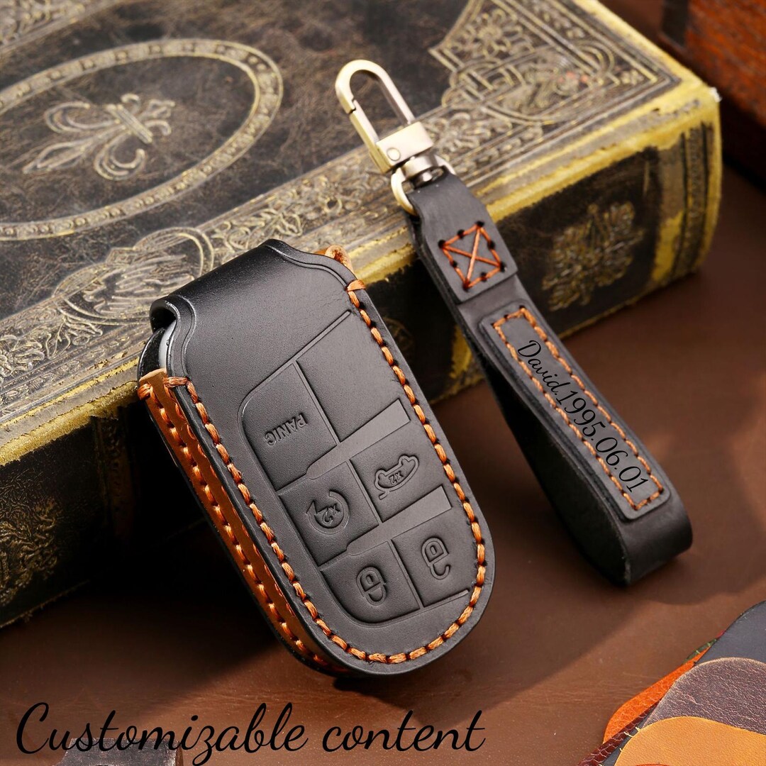 Handmade Key Cover for Fits for Jeep Wrangler Patriot Grand Dodge ...