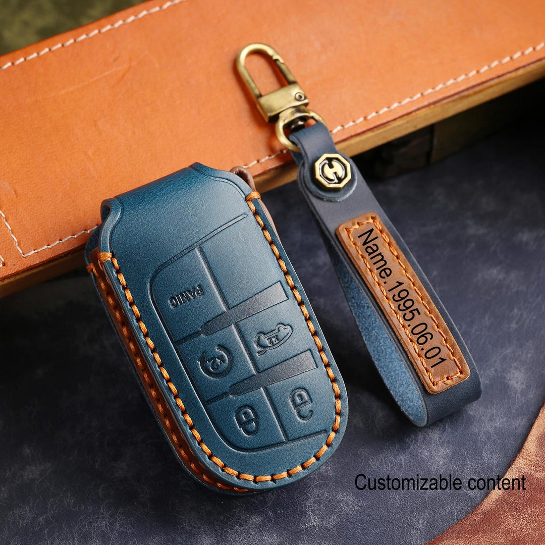 Personalized Handsewn High Quality Cowhide Leather Car Key Fob Cover ...