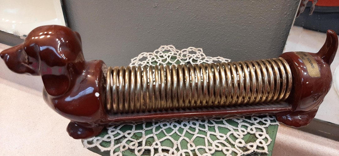 Vintage Dachshund Letter Hound Bills/mail Holder Atomic - Etsy