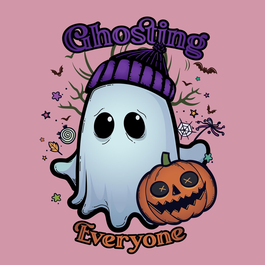 Ghosting Everyone (halloween Ghost) PNG - Etsy