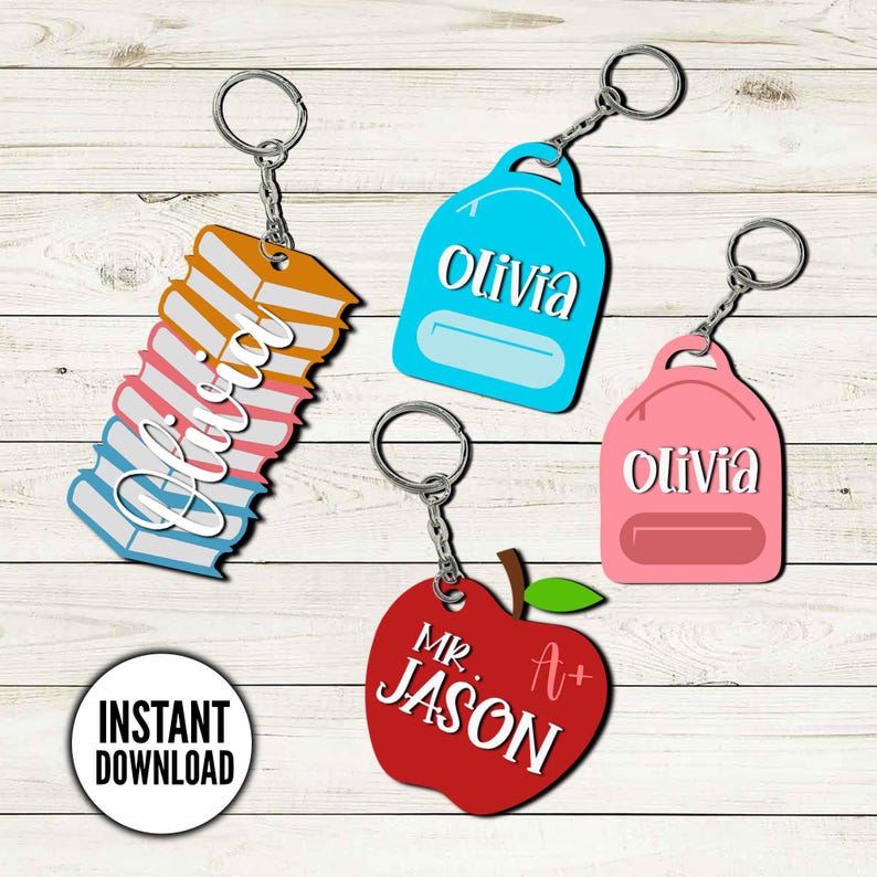 Custom Kids Backpack Name Tag Svg Bundle, Kids Bag Tag Svg, Back to ...