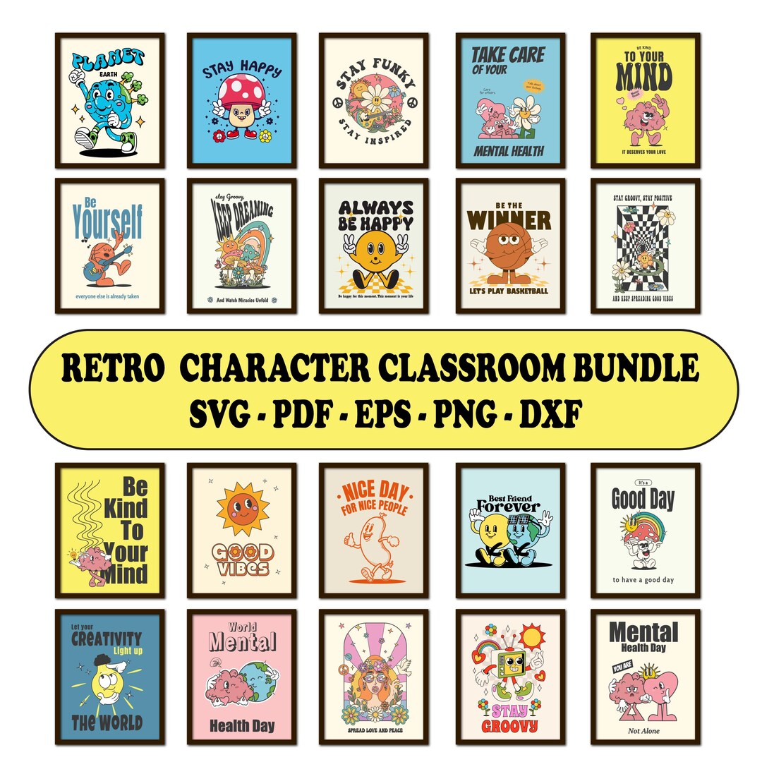 Cute Classroom Decorative Posters: Teacher Wall Decor Growth Mindset ...