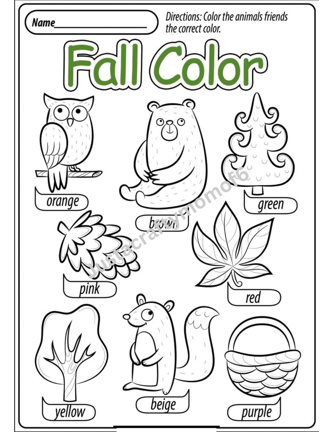 Fall Activity Worksheets for Kids | 5-page Printable Bundle | Autumn ...