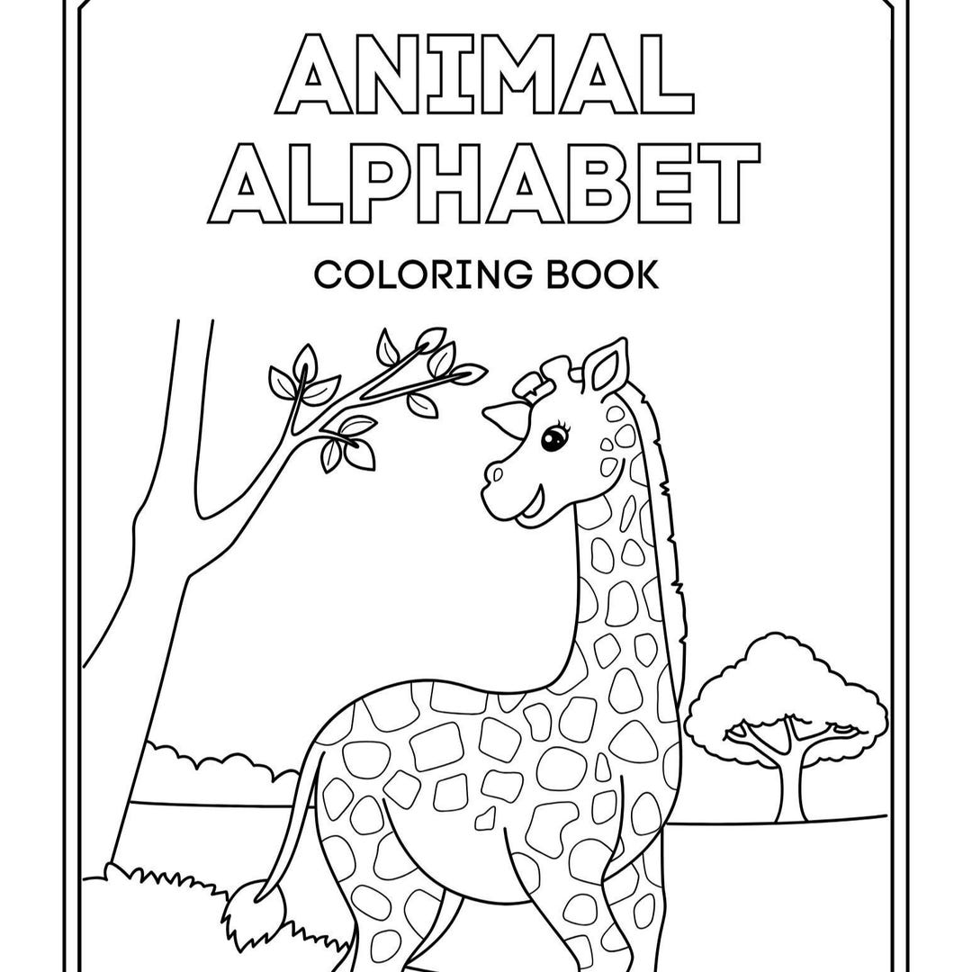 Alphabet Animal Coloring Book | Printable Digital Download | ABC ...