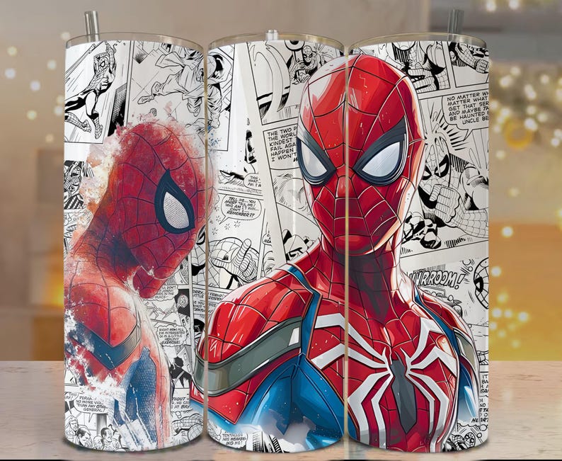 Superhero Comic Tumbler Wrap – 20oz Sublimation Design (digital File ...