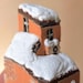 Handmade Snowy Mini Houses – Ceramic Winter Village Collectible Display ...
