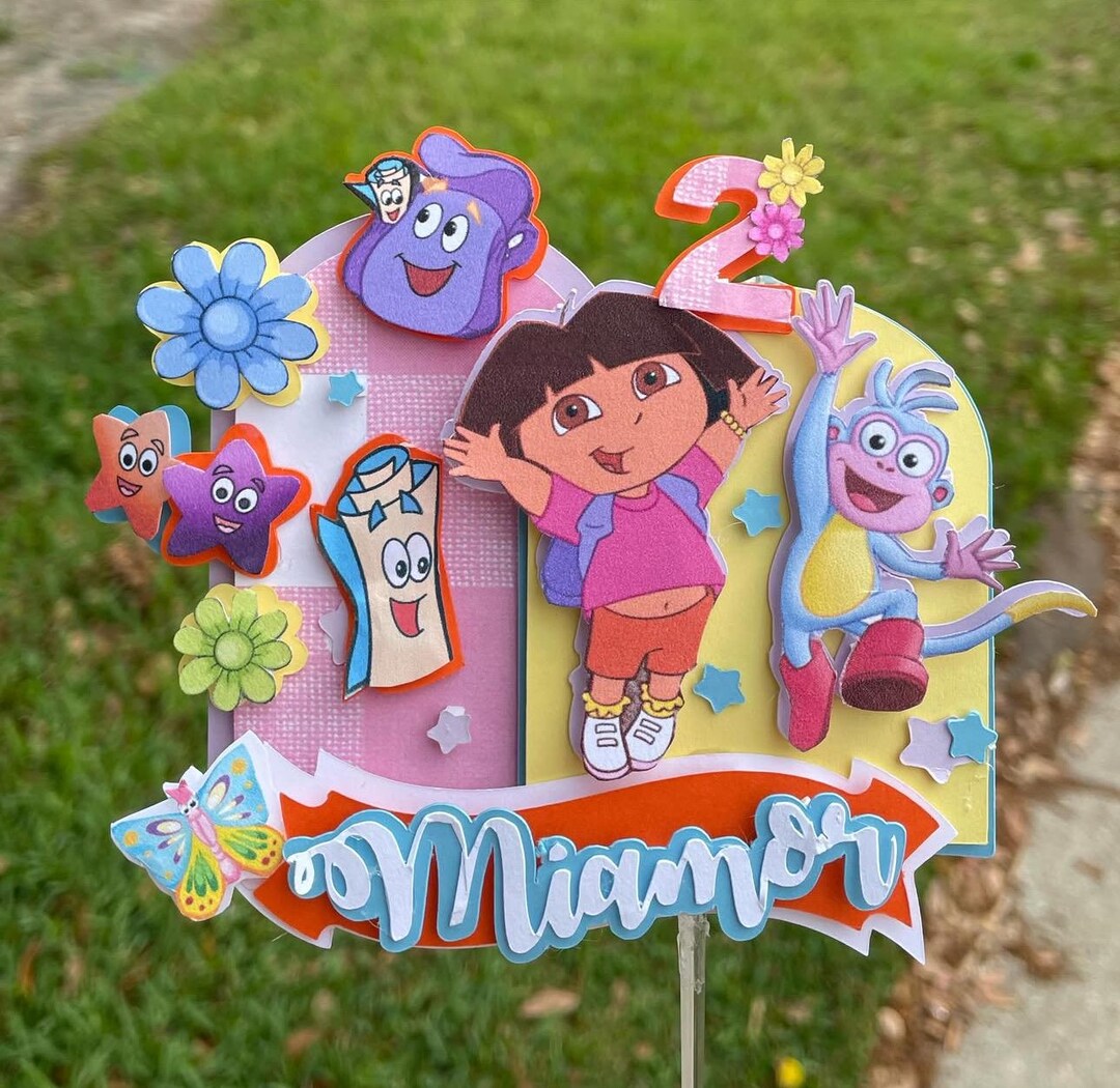 Dora Cake Topper Any Theme Topper - Etsy