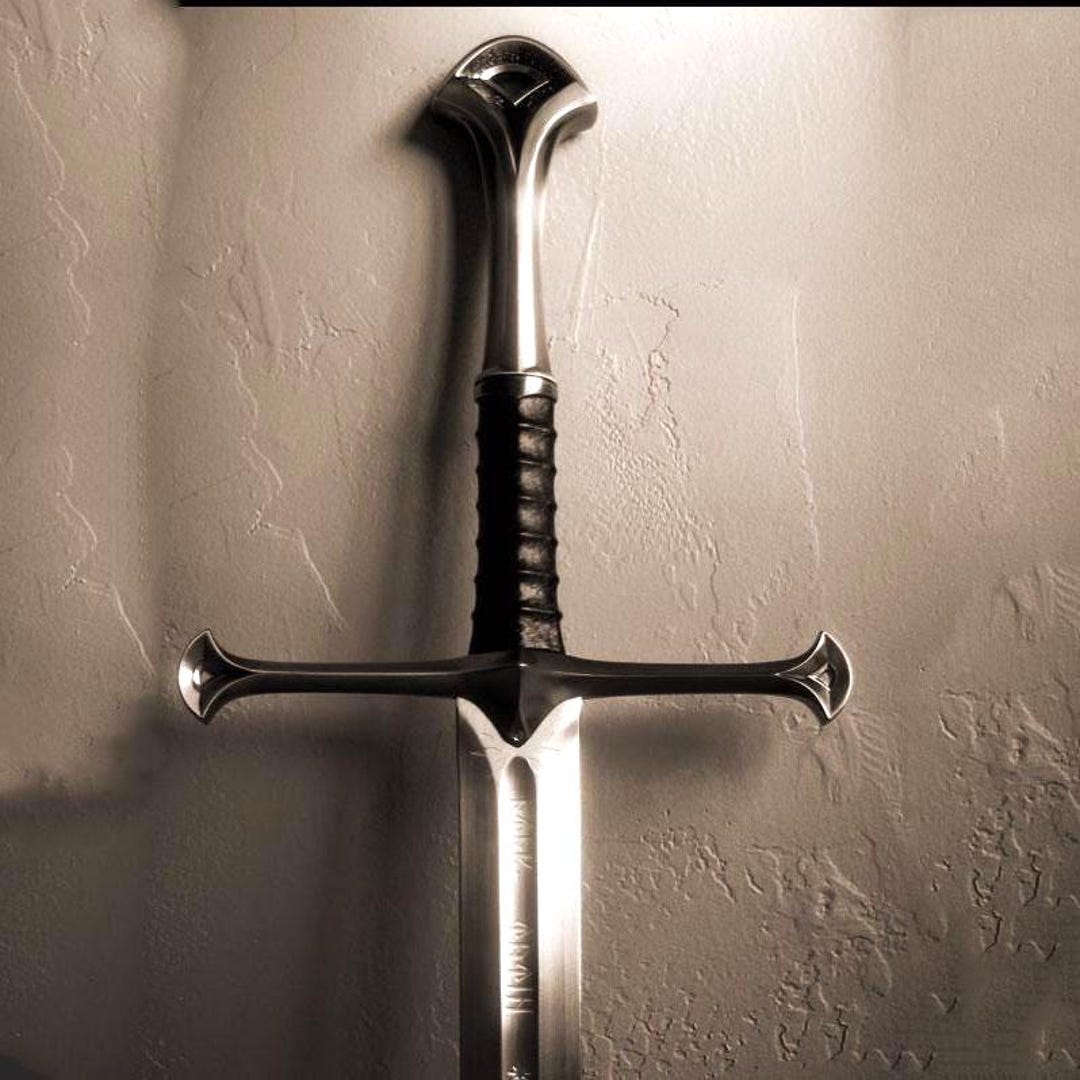 Custom King Elessar Sword Replica, Handmade Elven King’s Longsword ...