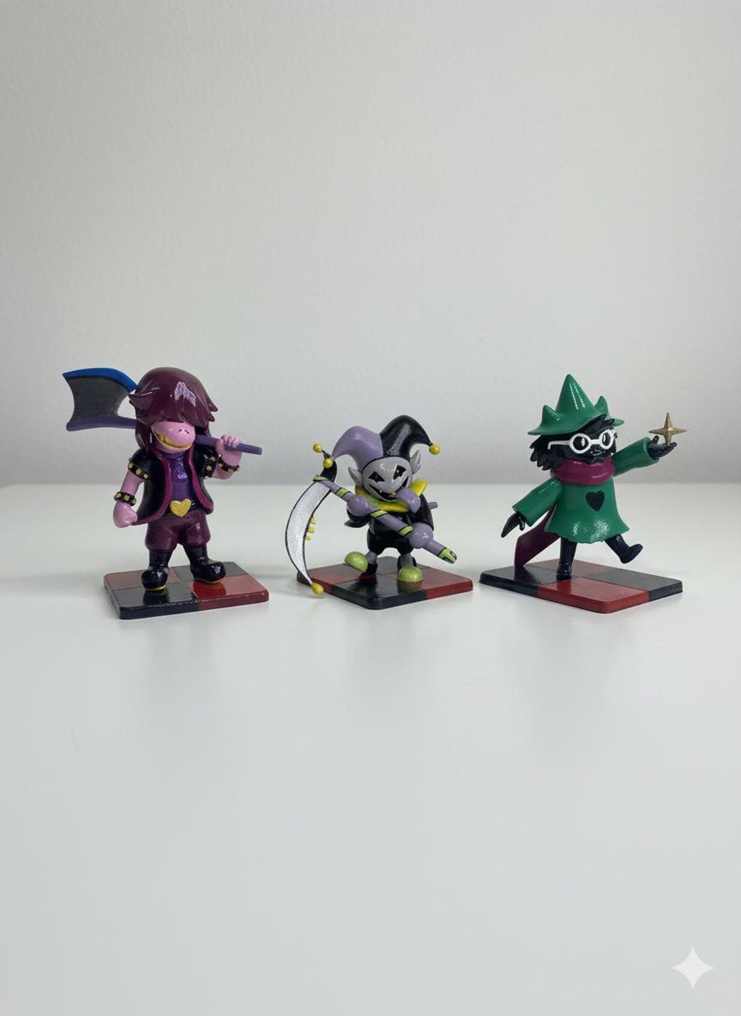 Deltarune Susie – Jevil – Ralsei Figure Set (3 Pieces) – Hand Painted ...