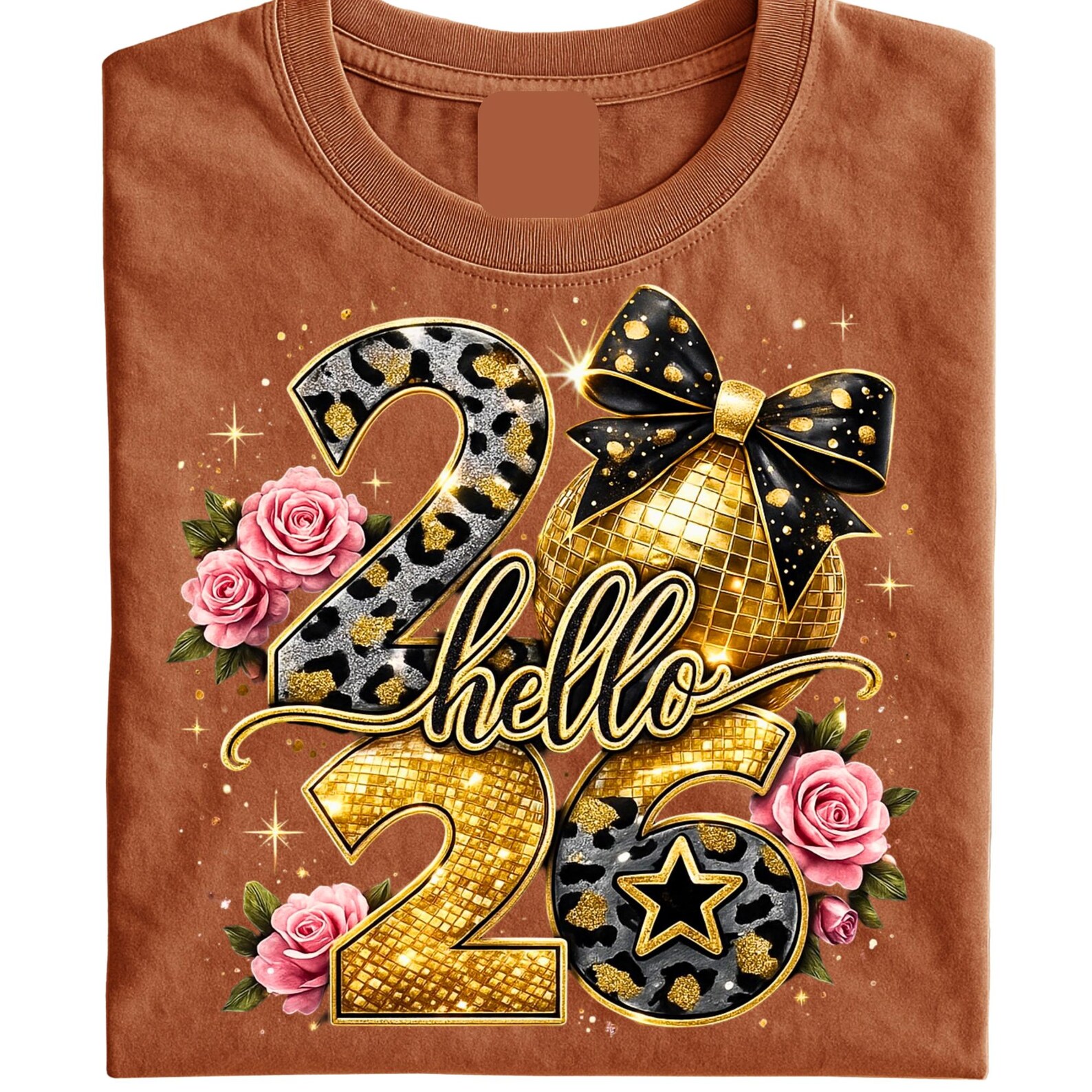 Hello 26 Birthday PNG, Leopard Print, Glitter Sequin Design (digital ...
