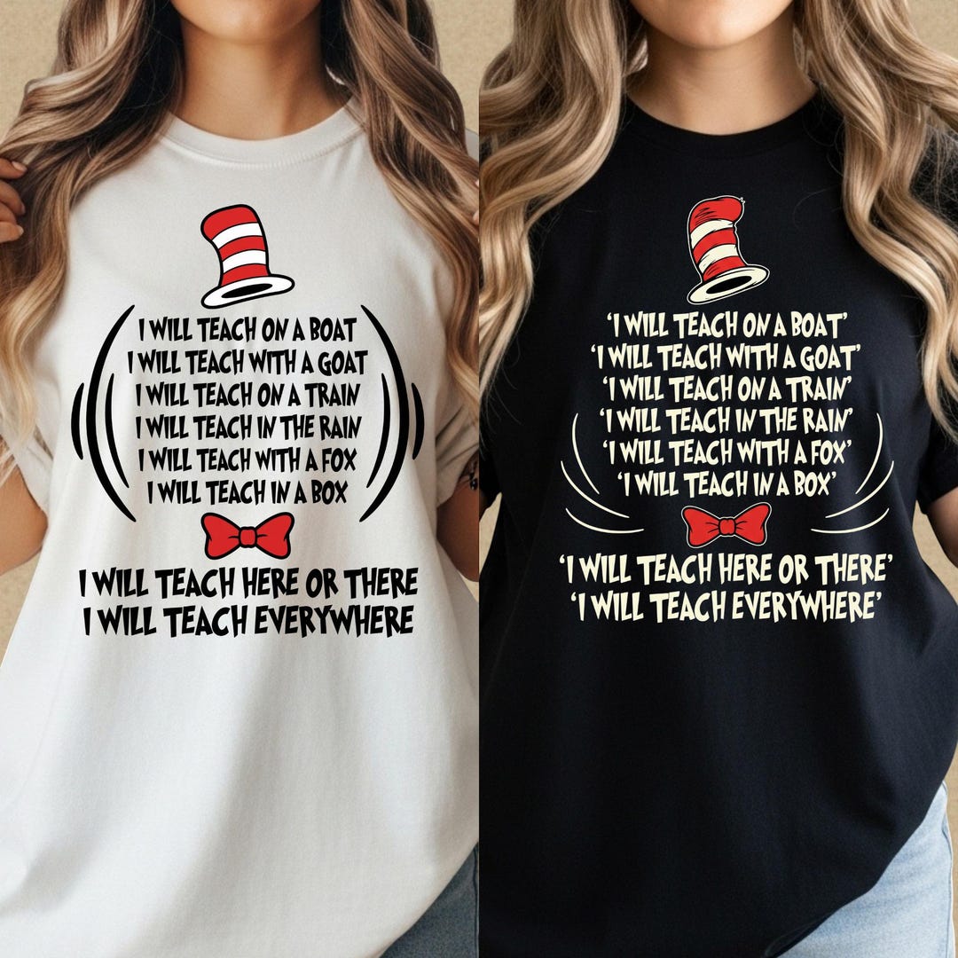 I Will Teach Everywhere PNG, Teacher Quote PNG, Rhyming Teacher Design ...