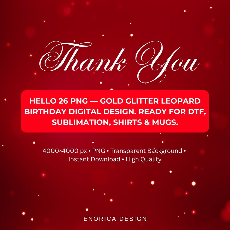Hello 26 Birthday PNG, Leopard Print, Glitter Sequin Design (digital ...