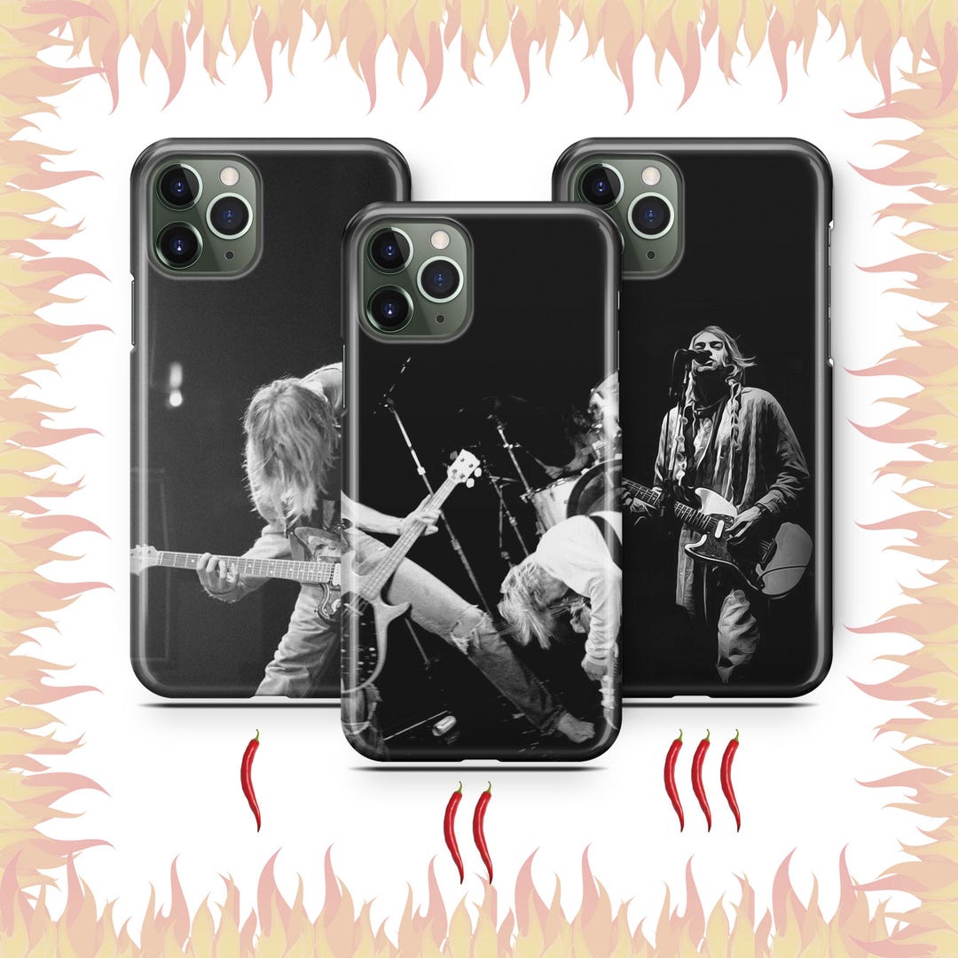 Kurt Cobain E5 Phone Case for Apple iPhone 11 12 13 14 15 16 17 E Air ...