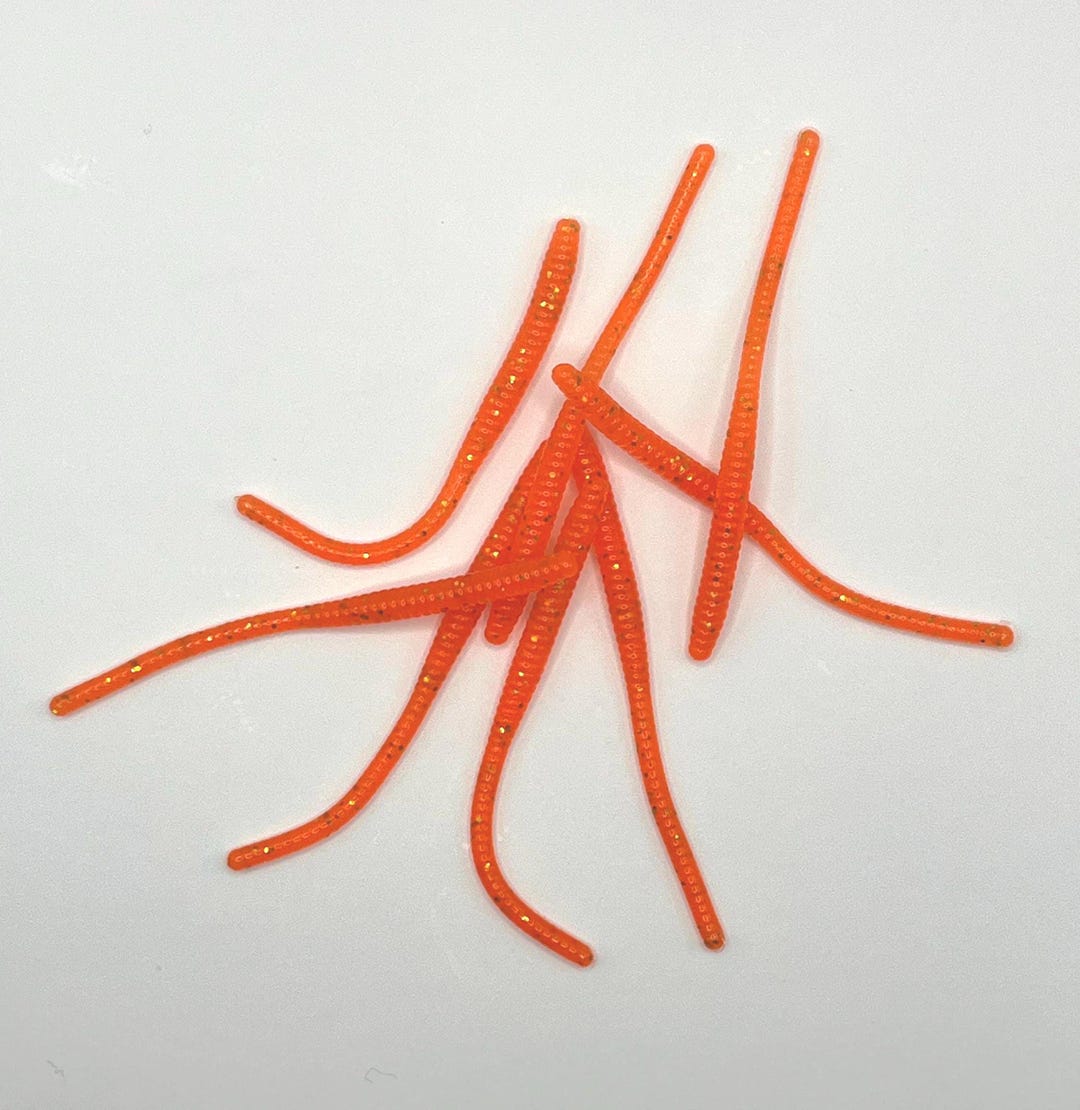 2.5” “cajun Cricket” Trout Worm, Soft Plastic, 20 Pack, Trout, Panfish ...