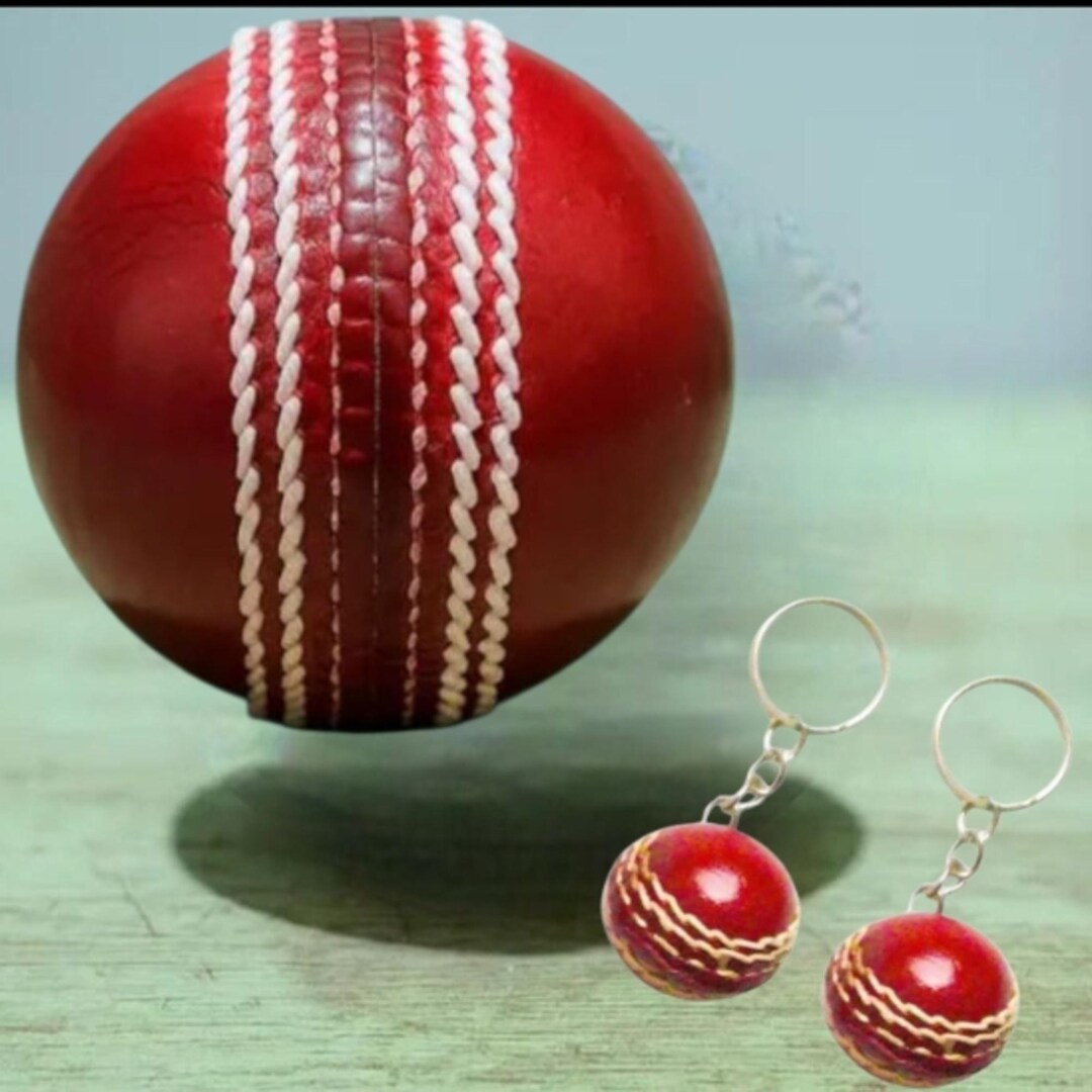 New Multiple Cricket Leather Ball Indian Handmade Key Chain Free Gift ...
