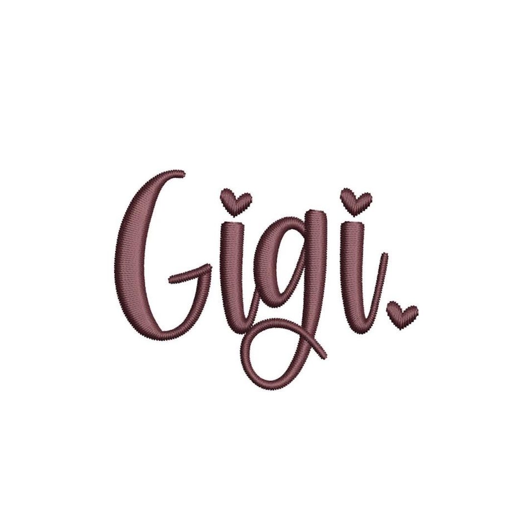 Gigi With Hearts Machine Embroidery Design, Instant Download - Etsy