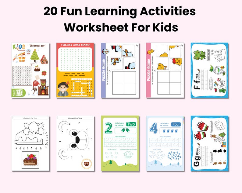Preschool & Kindergarten Worksheets Mega Pack | 5000+ Pages Printable ...