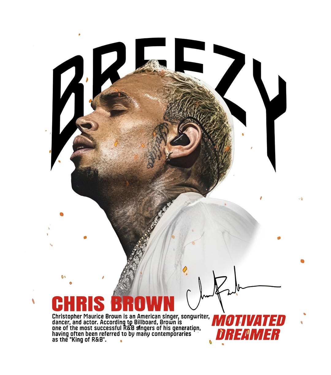 Chris Brown Breezy Album PNG: Print-ready Fan Art (digital Download) - Etsy
