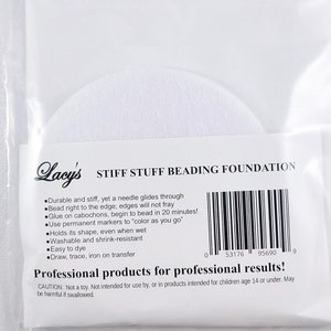Lacy's Stiff Stuff White Circle Blanks, 35 Diameter, 6 Pack - Etsy