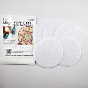 Lacy's Stiff Stuff White Circle Blanks, 35 Diameter, 6 Pack - Etsy