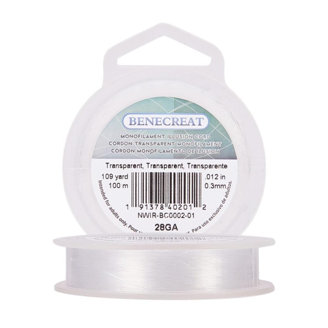 BENECREAT Nylon Beading Thread Fishing Line 03mm 100yard - Etsy