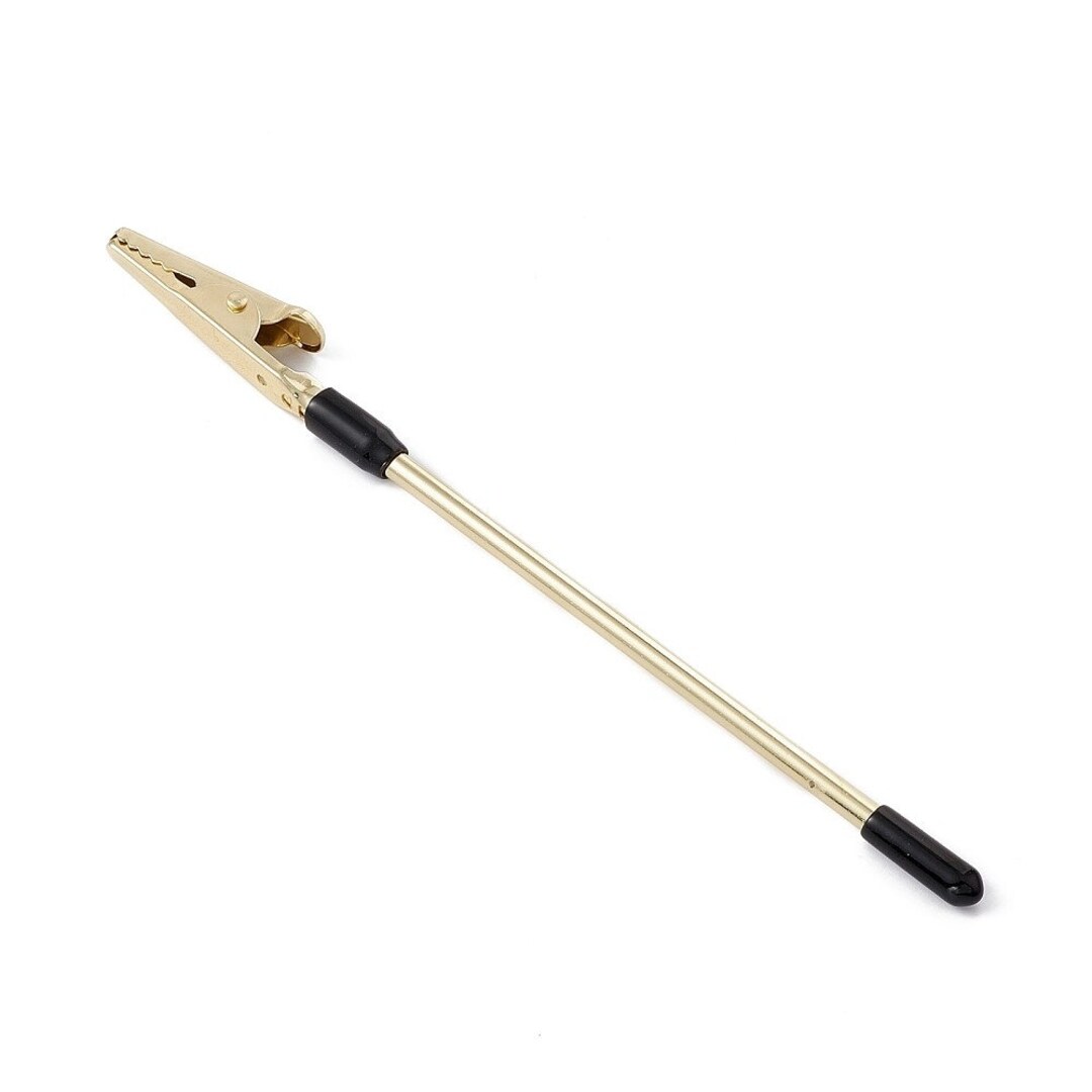 Alligator Clip Beadable Roach Clip Photo Holder Gold 155x12x075cm 1pc ...